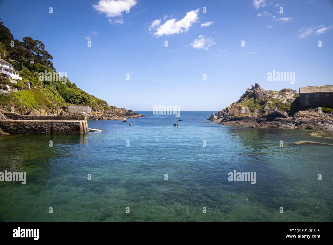 Polperro Harbour, Cornwall Stock Photo - Alamy