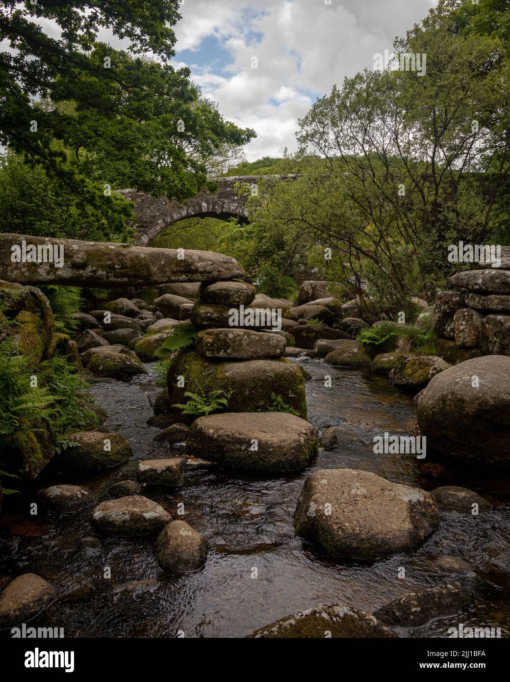Clapper Bridge, Dartmoor Stock Photo - Alamy