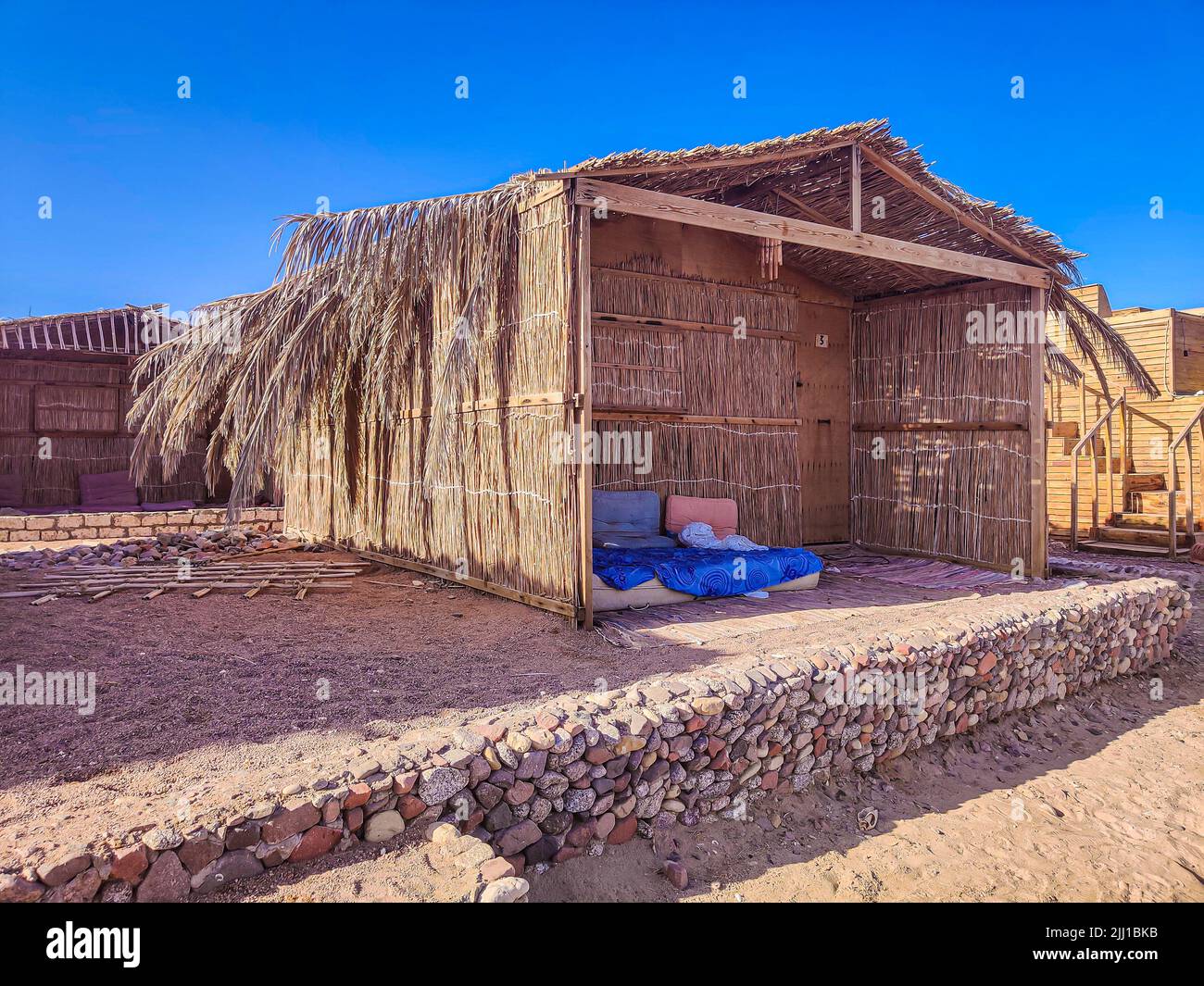 Cottage in a Bedouin Camp on the Sea in Ras Shitan in Oasis in Sinai ...