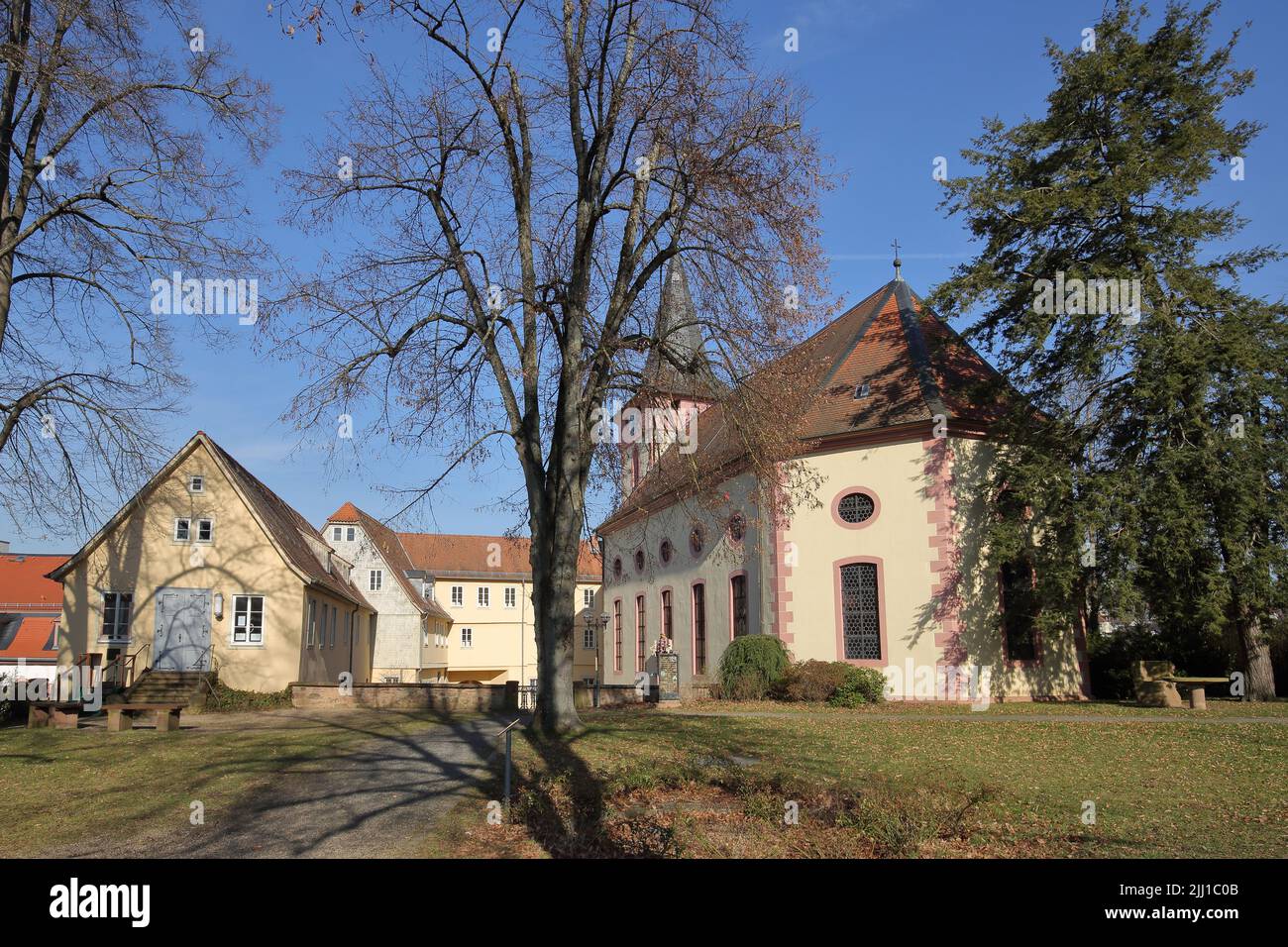 Castle Church in Bad Koenig im Odenwald, Hesse, Germany Stock Photo - Alamy