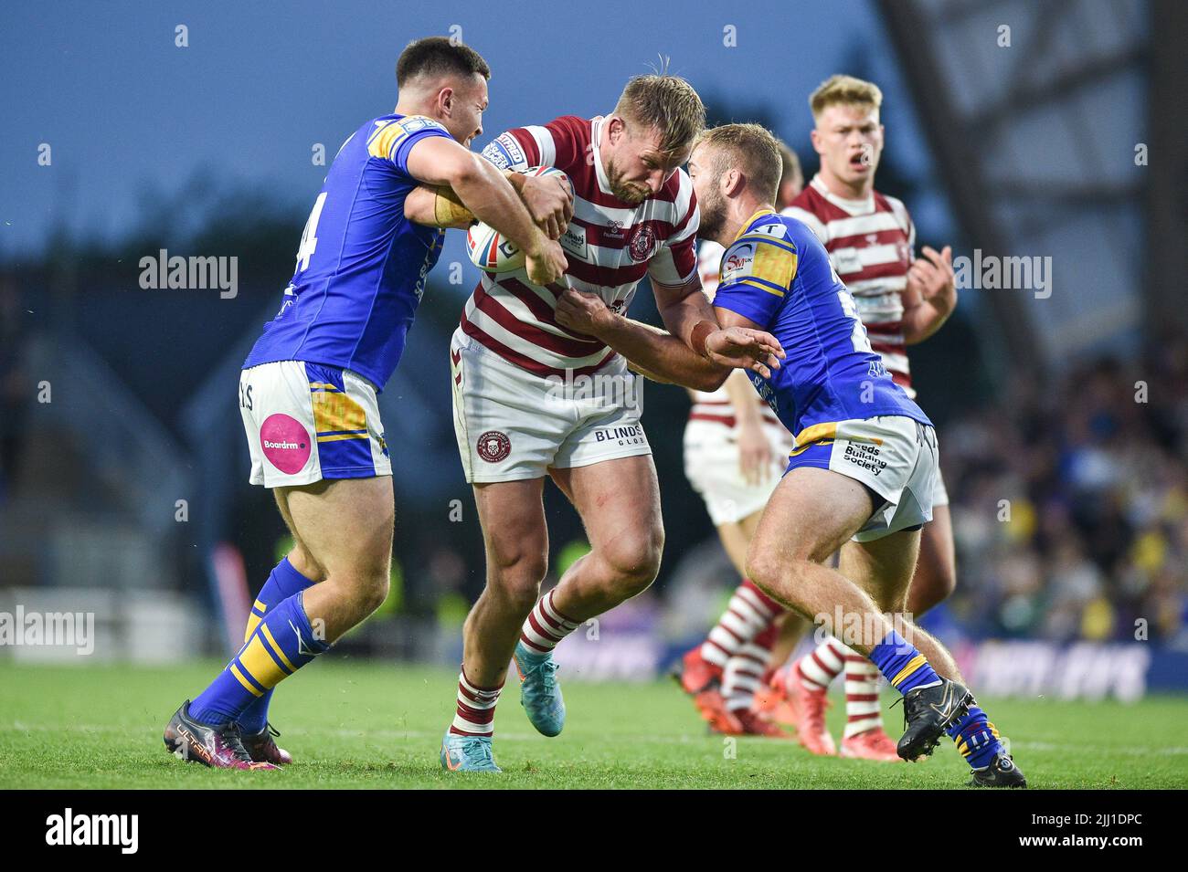 Leeds, England - 21st July 2022 - Mike Cooper of Wigan Warriors in ...
