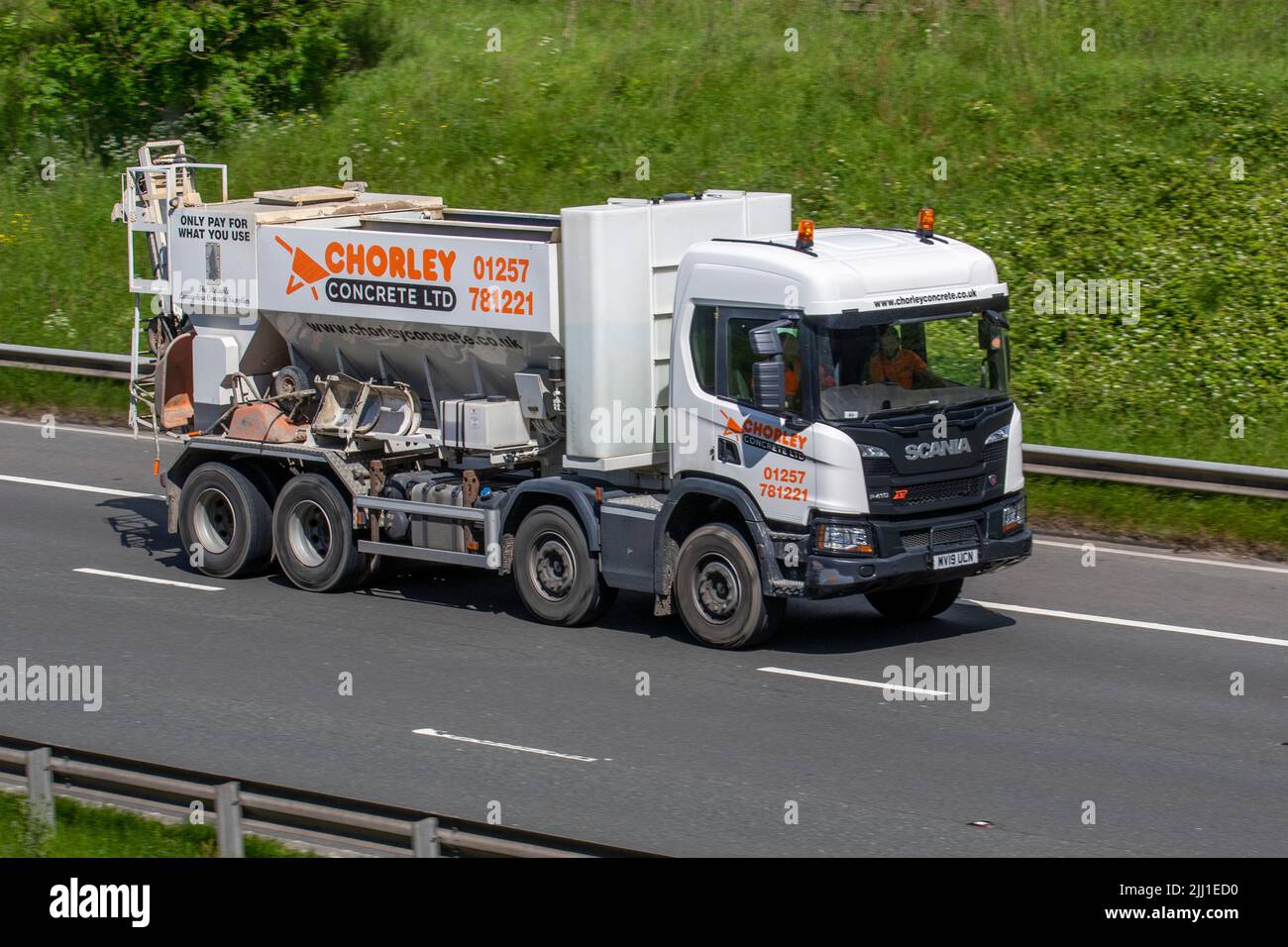 CHORLEY CONCRETE LTD. 2019 SCANIA R450 B 8x2*6 12742 cc Diesel Truck ...