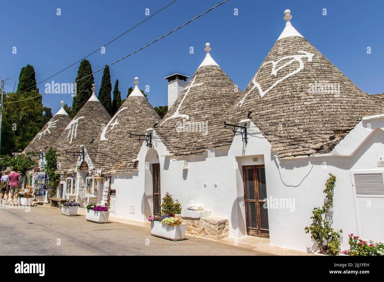 Trulli of Alberobello, Unesco heritage site in Puglia, Italy Stock ...