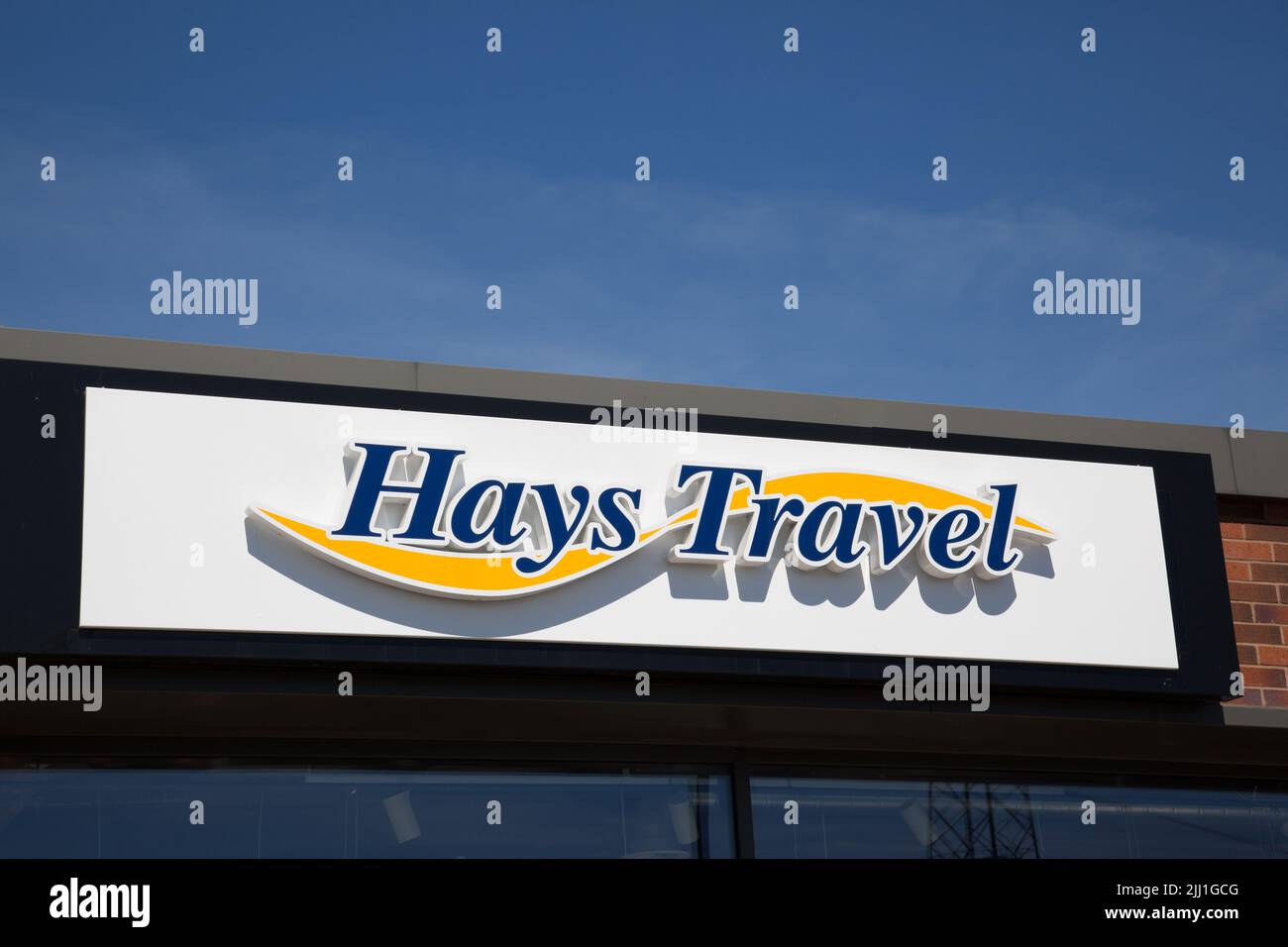 Hays Travel store signage Stock Photo - Alamy