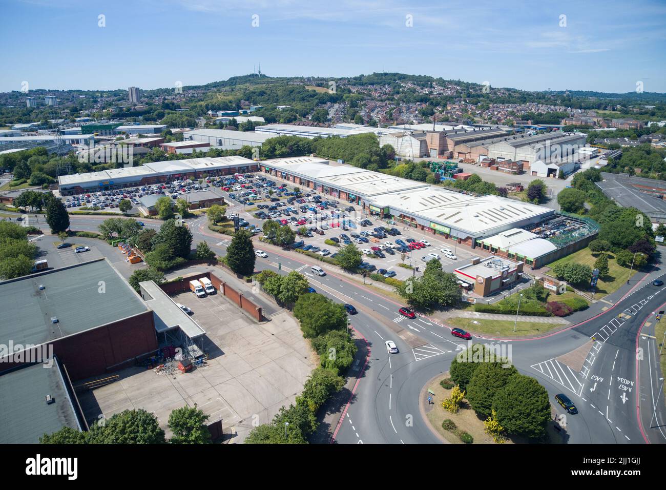 Oldbury Green Retail Park, Oldbury, West Midlands, B69 3DD Stock Photo ...