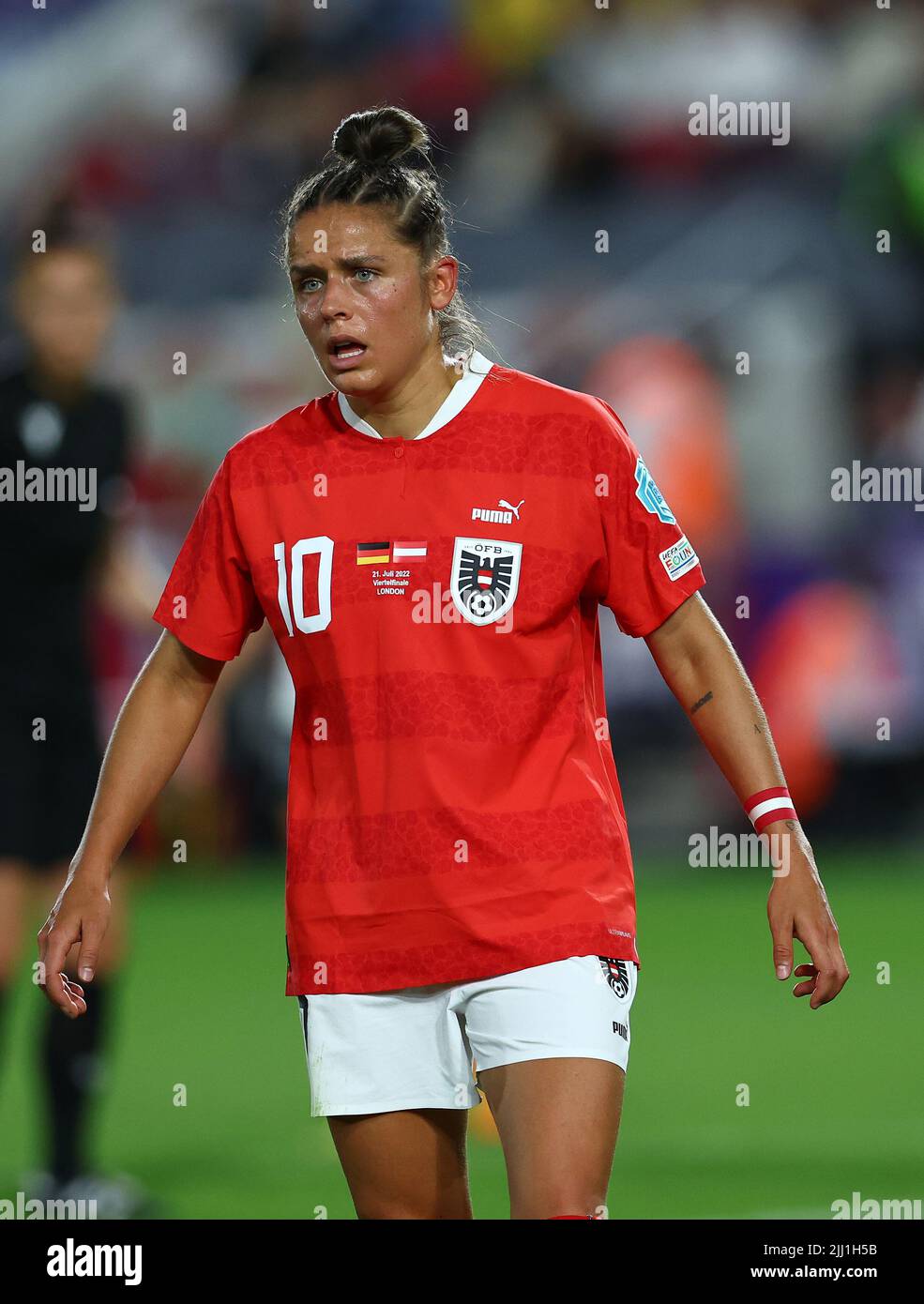London, England, 21st July 2022. Laura Feiersinger of Austria during ...