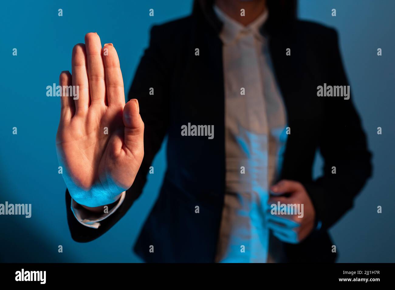 Palm Pointing Important Infortmations. Hand Presenting Crutial ...