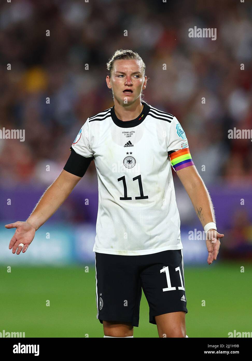 London, England, 21st July 2022. Alexandra Popp of Germany during the ...