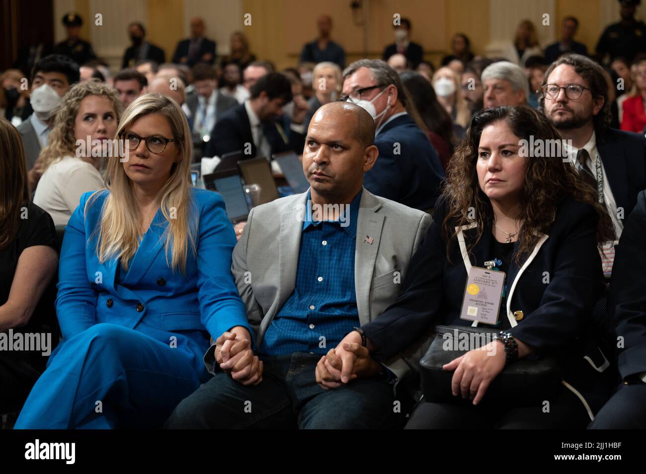 From left, Erin Smith, widow of U.S. Capitol Police officer Jeffrey ...