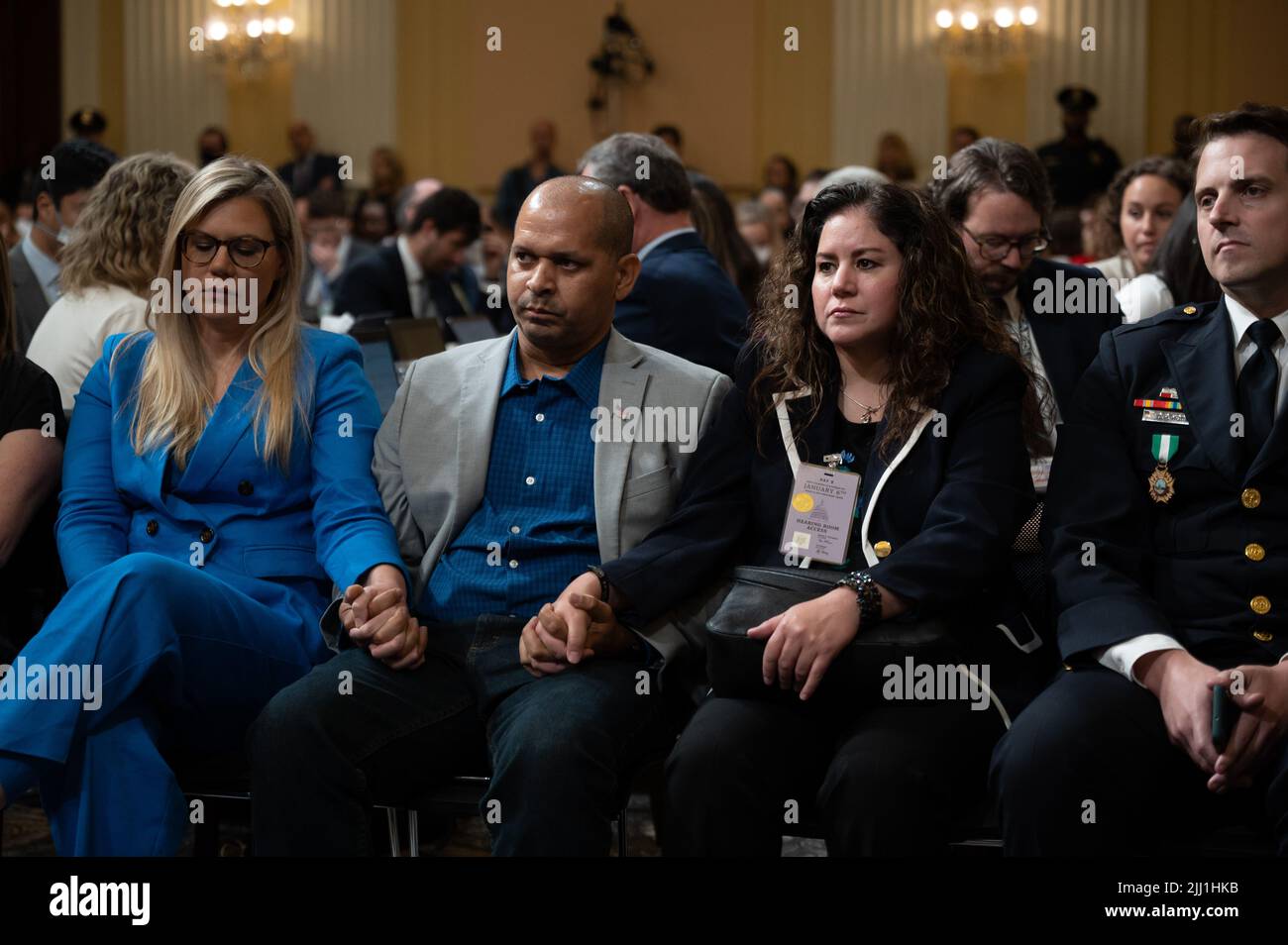 From left, Erin Smith, widow of U.S. Capitol Police officer Jeffrey ...
