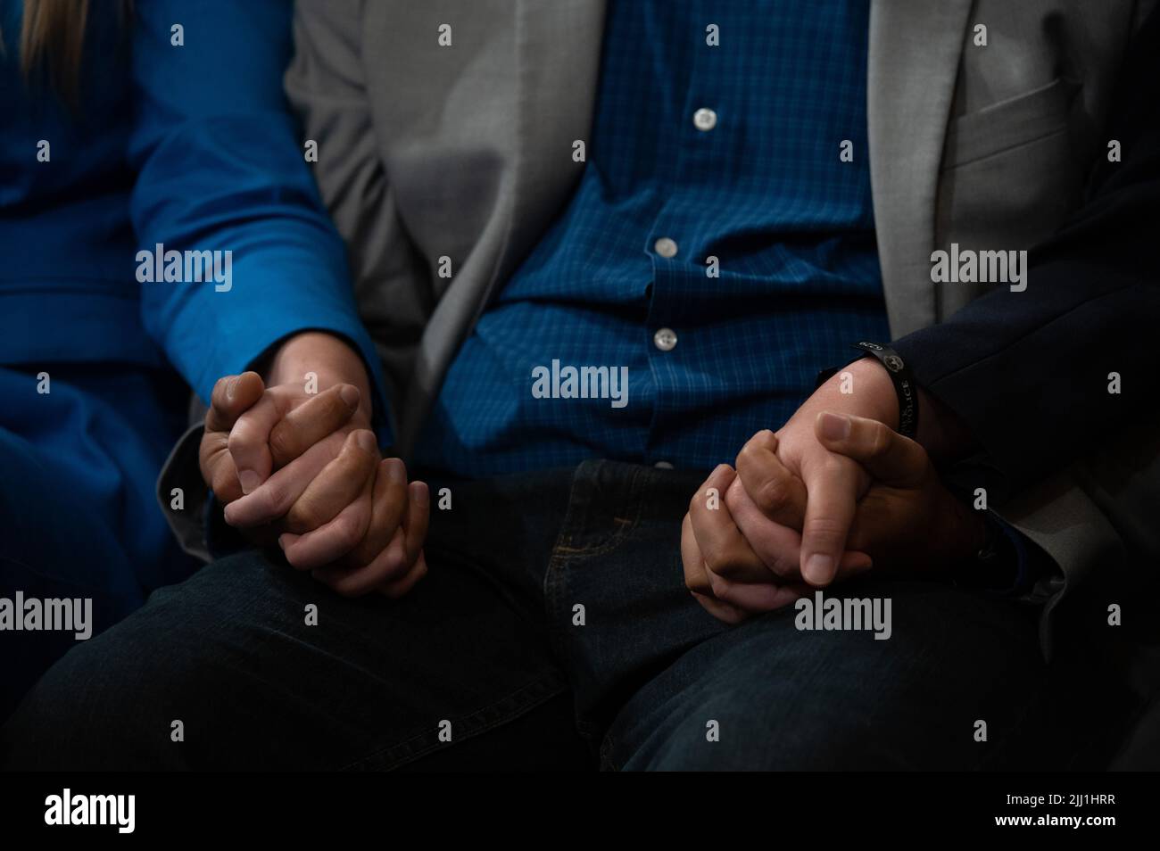 From left, Erin Smith, widow of U.S. Capitol Police officer Jeffrey ...