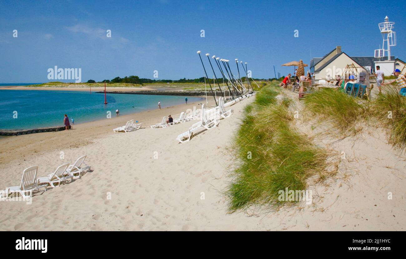 A view of the beach at Port-Bail Sur-Mer, Normandy, France, Europe ...