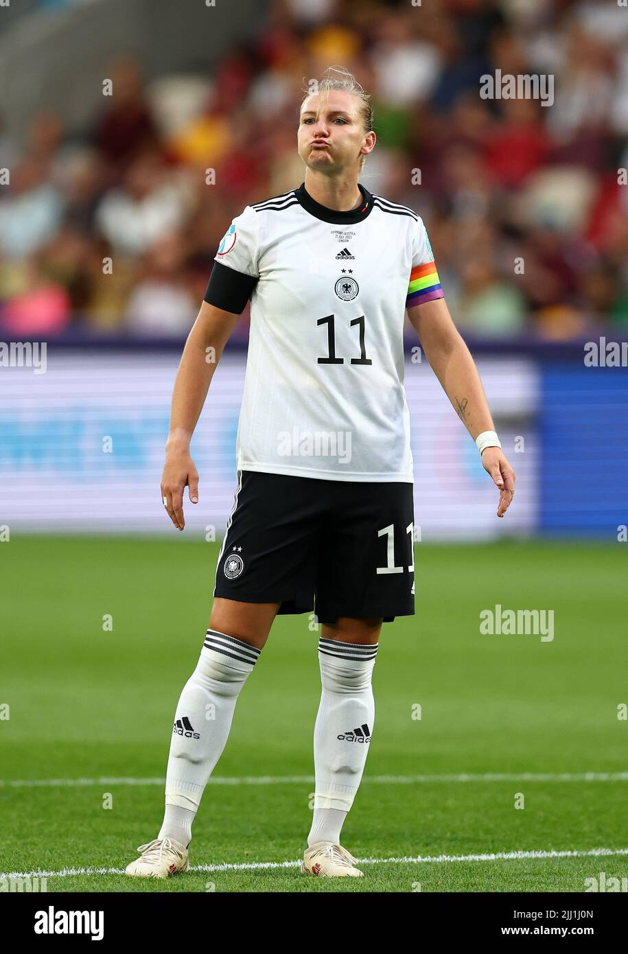 London, England, 21st July 2022. Alexandra Popp of Germany during the ...