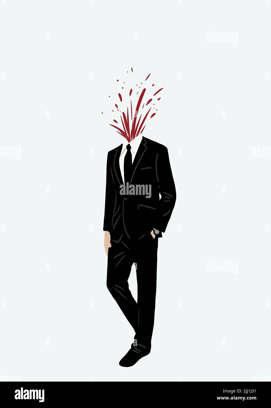 Funny man head explosion hi-res stock photography and images - Alamy