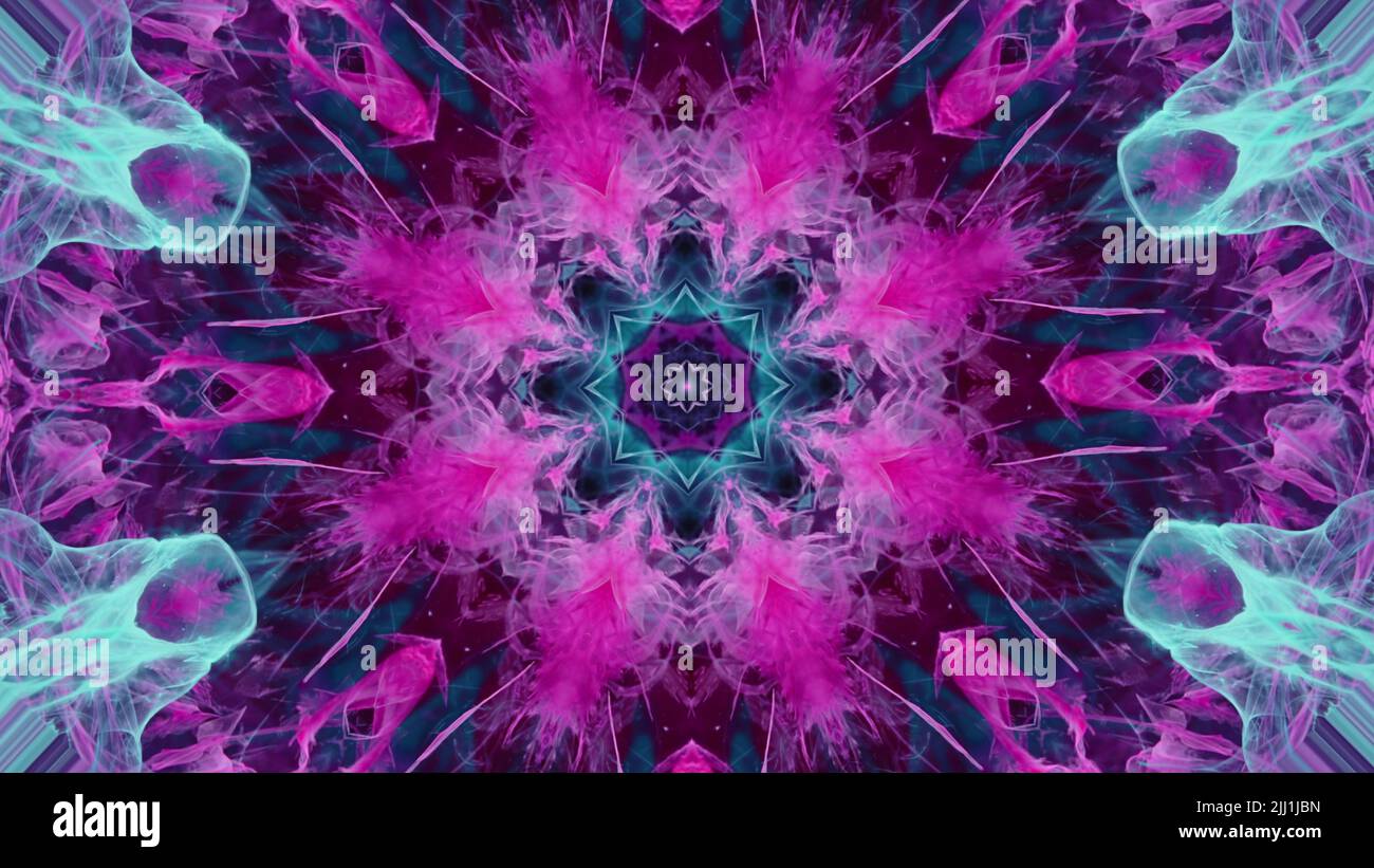 Kaleidoscopic background. Multi colors design. Disco mandala spectrum ...
