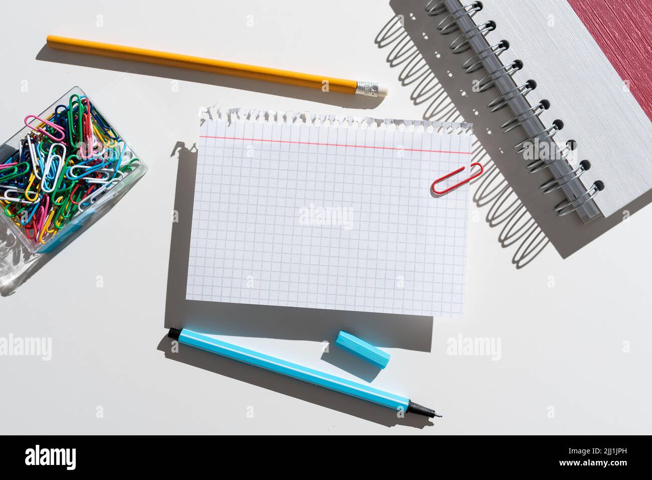 Important Message Written On Ripped Note On Desk With Pencil ...