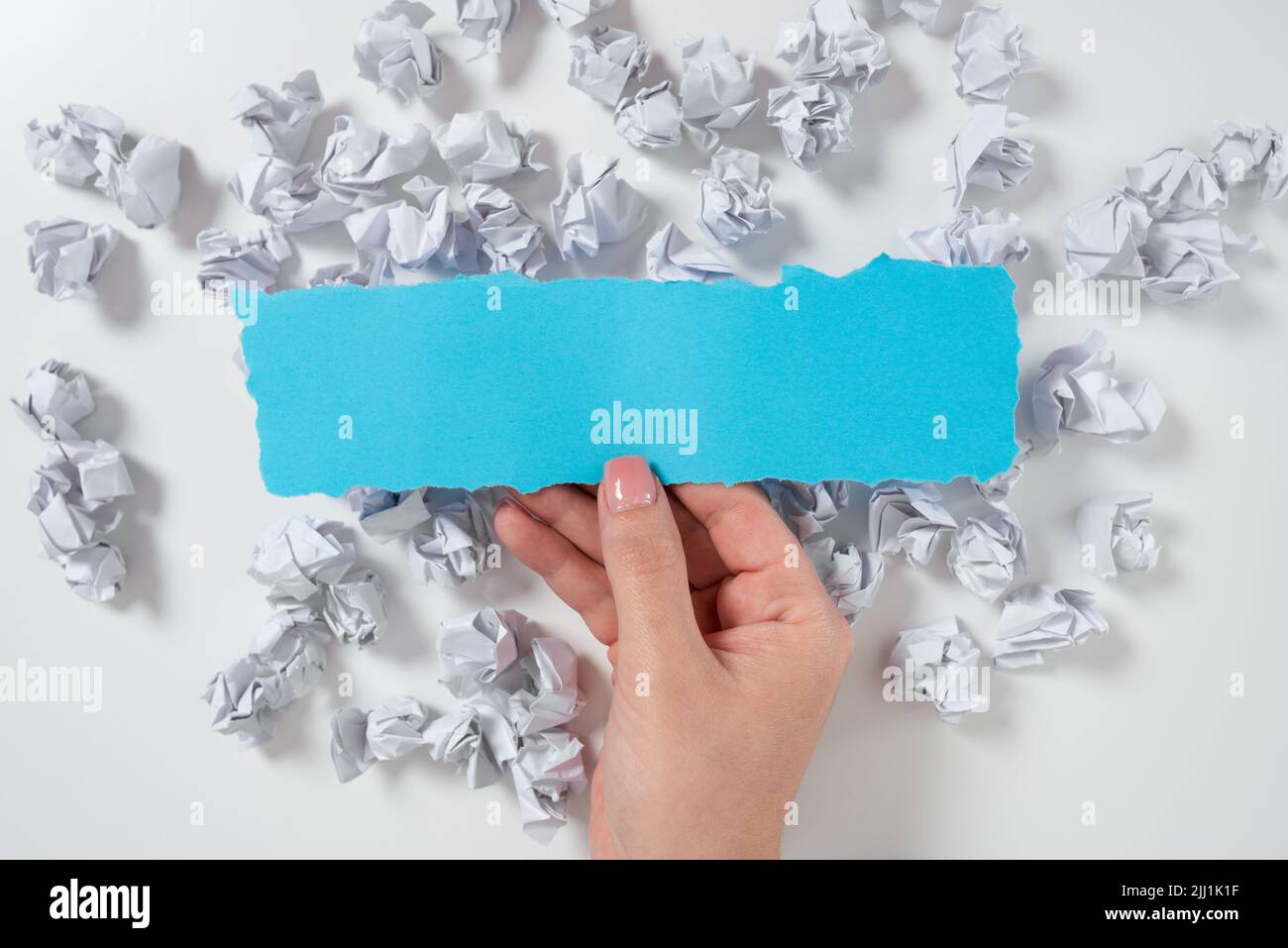 Paper Wraps Underneath Piece Of Paper With Important Message. Crumpled ...