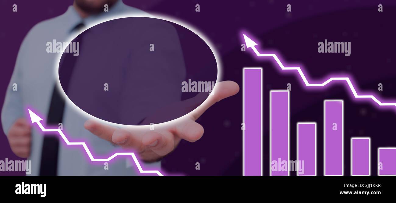 Businessman With Hand Giving Out Information And Presenting Crucial ...