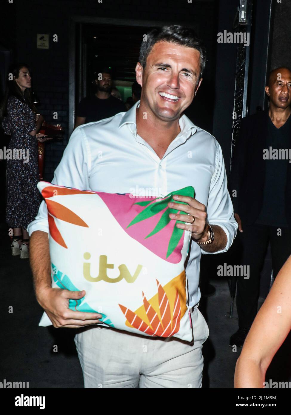 Greg Shepherd seen attending the ITV Summer Party 2022 at The Mandrake ...