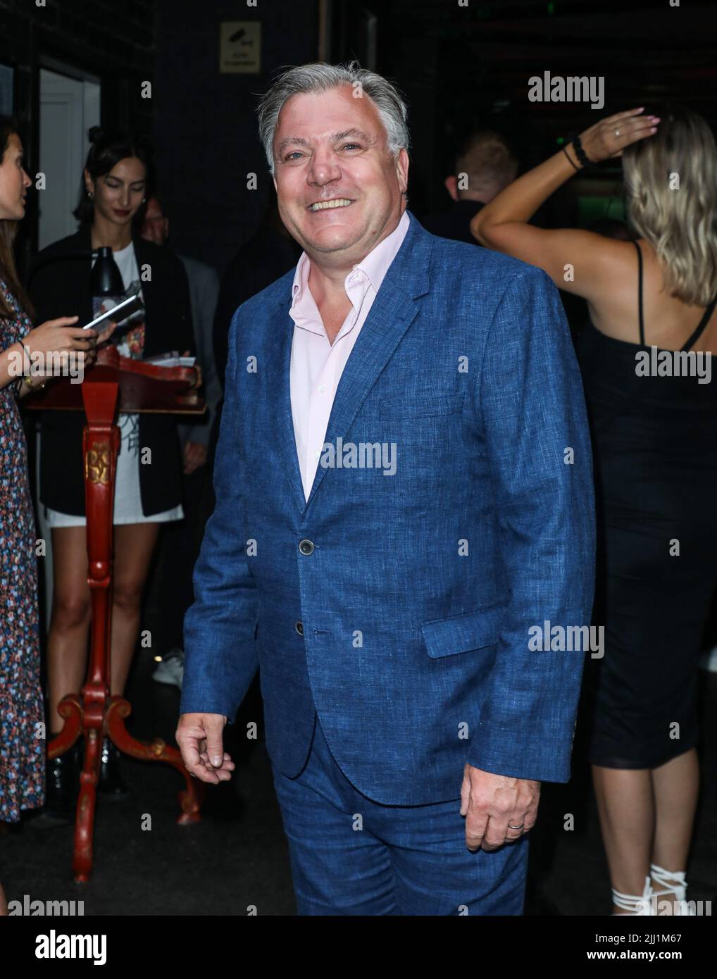 Ed Balls seen attending the ITV Summer Party 2022 at The Mandrake in ...
