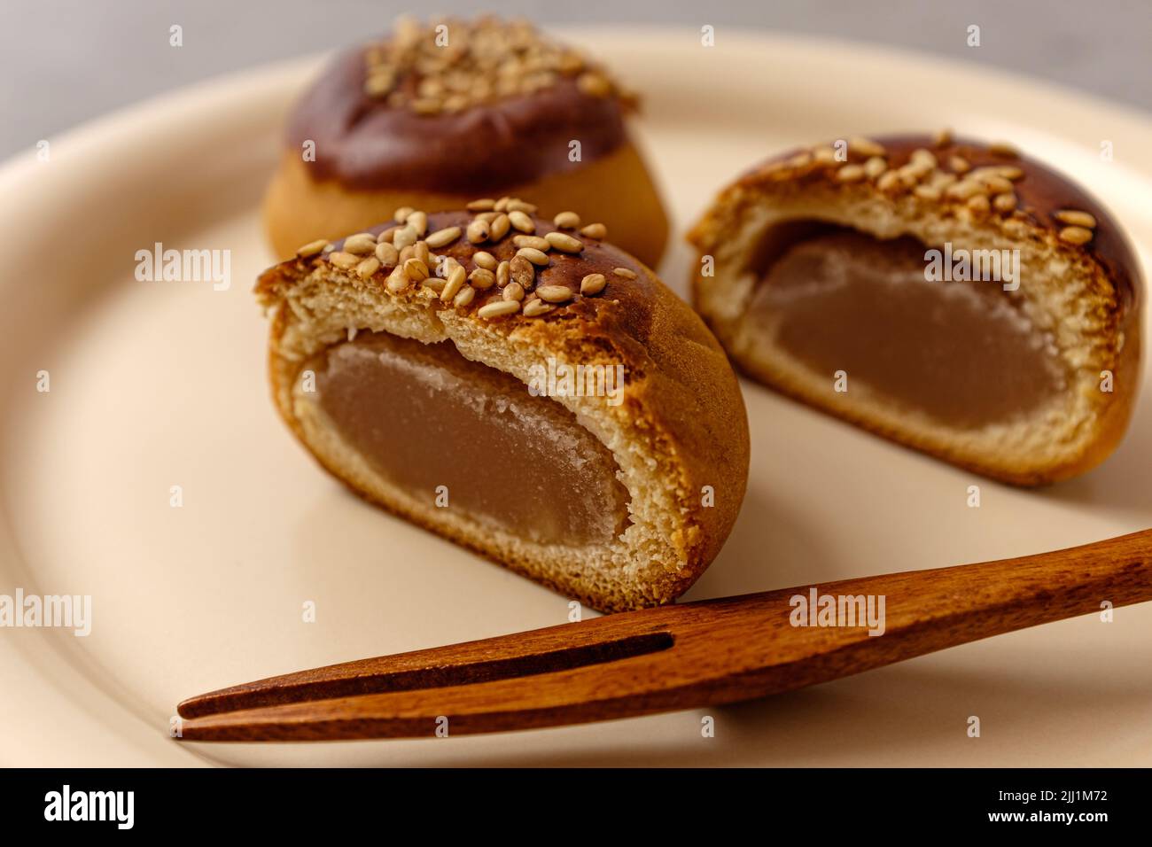 Chestnut Manju, a sweet pastry with chestnut paste Stock Photo - Alamy