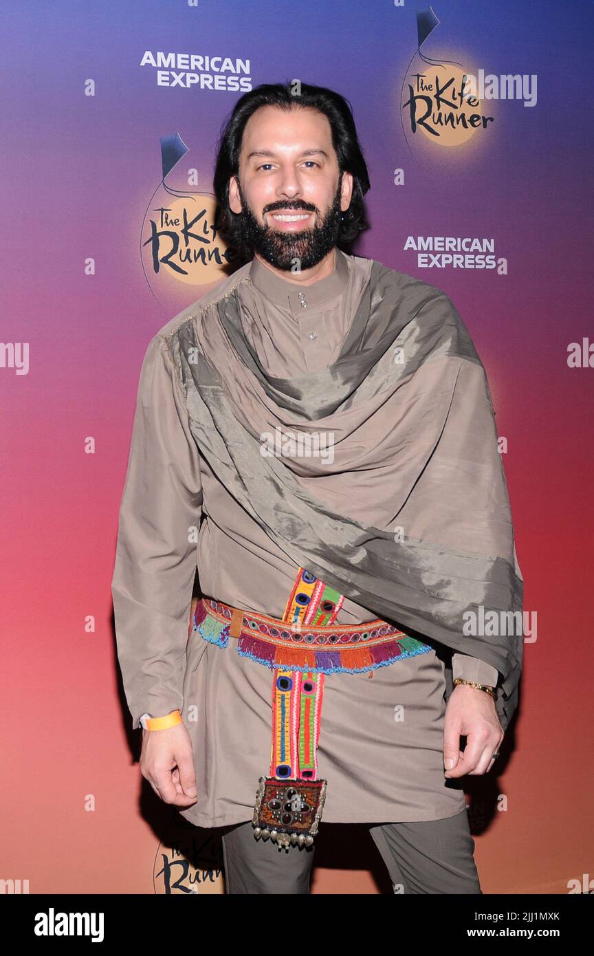 Salar Nader attends The Kite Runner Opening Night After Party at Sardi ...
