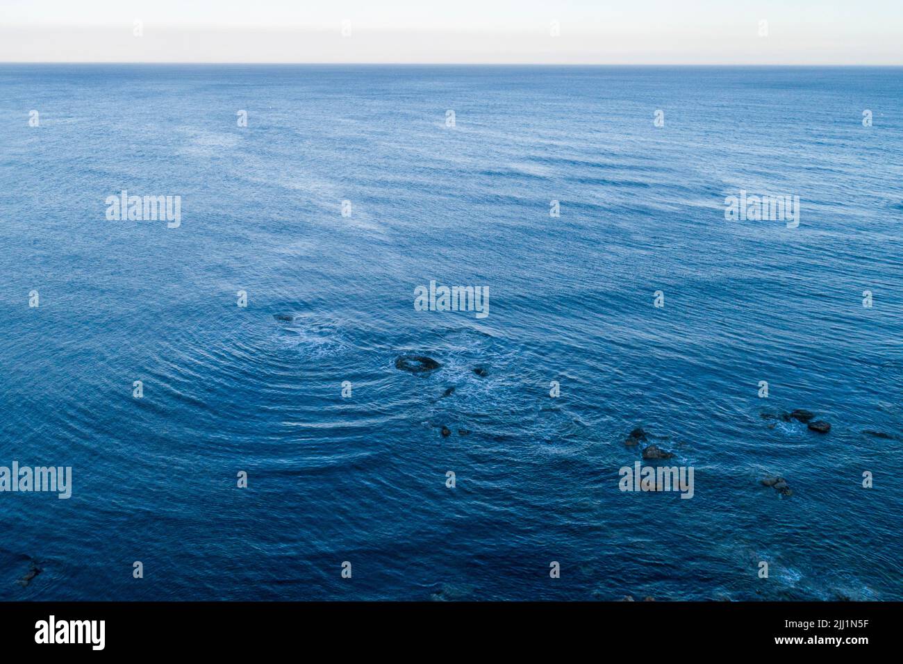 aerial view of the Atlantic Ocean in the north of Portugal Stock Photo ...