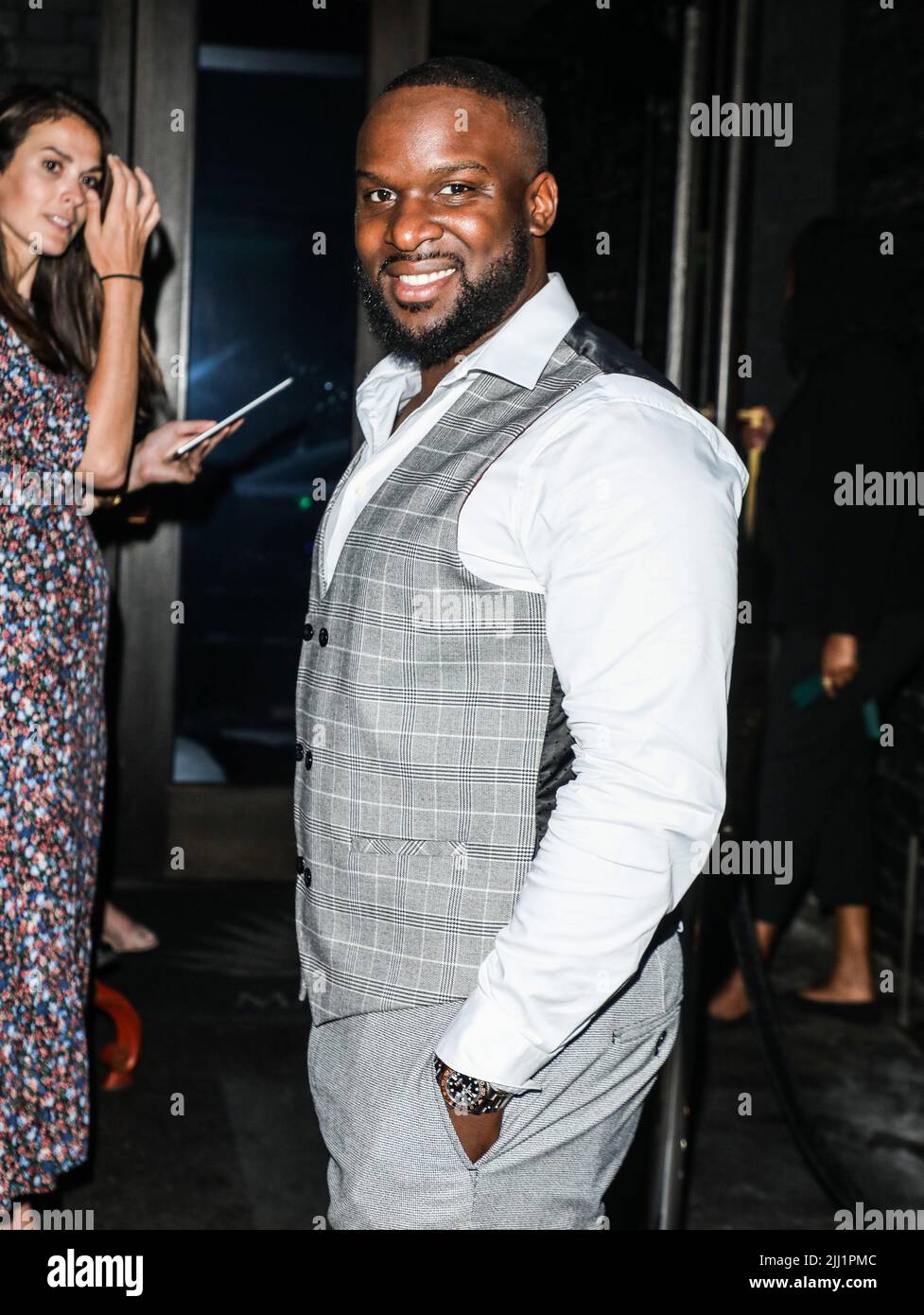 Axel Blake seen attending the ITV Summer Party 2022 at The Mandrake in ...