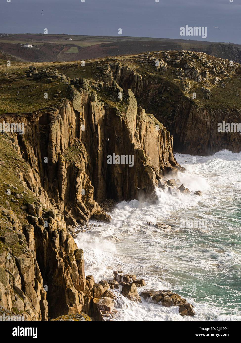 Cliffs at Pordenack Point Stock Photo - Alamy