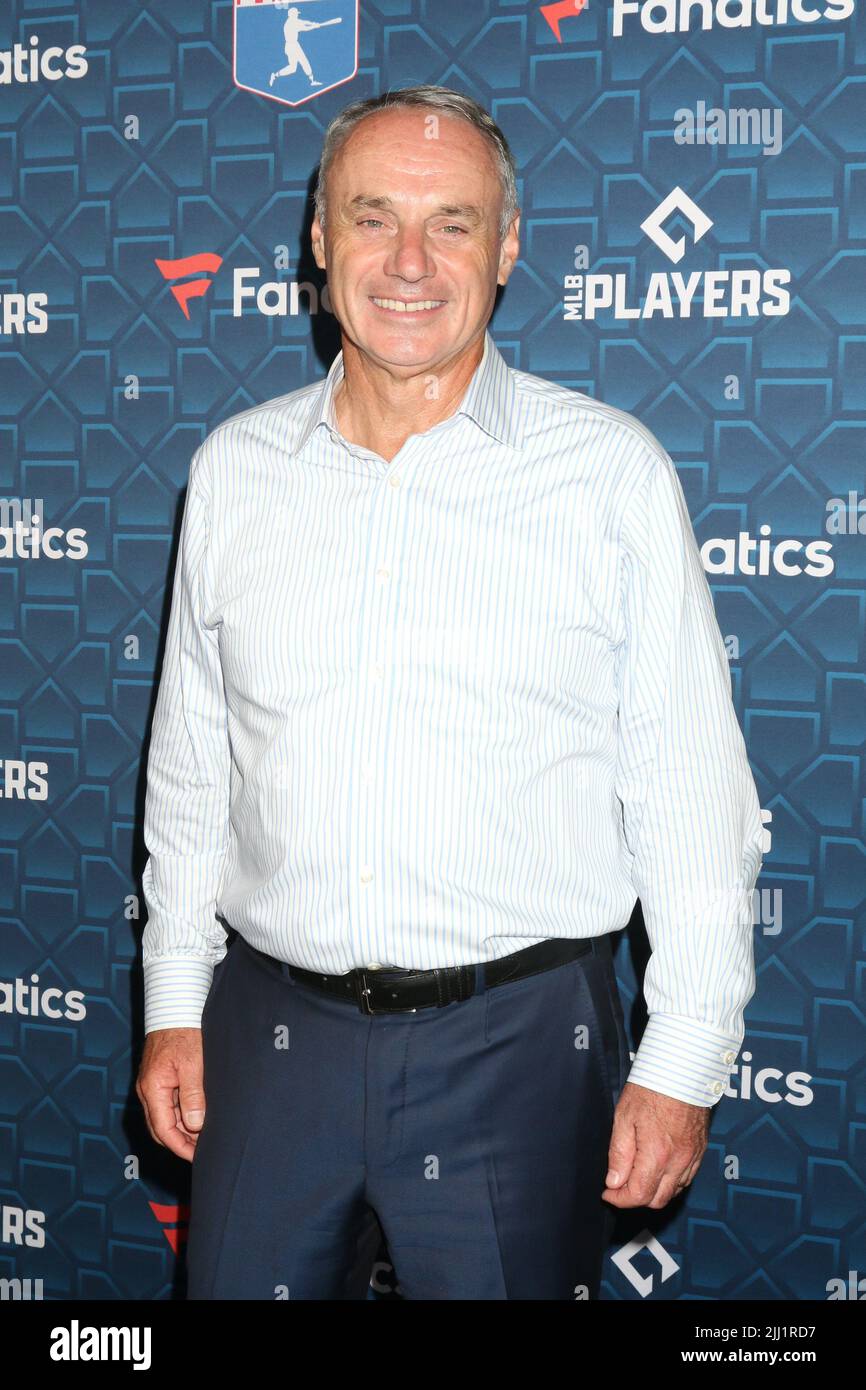 LOS ANGELES - JUL 18: Rob Manfred at the MLBPA x Fanatics "Players ...
