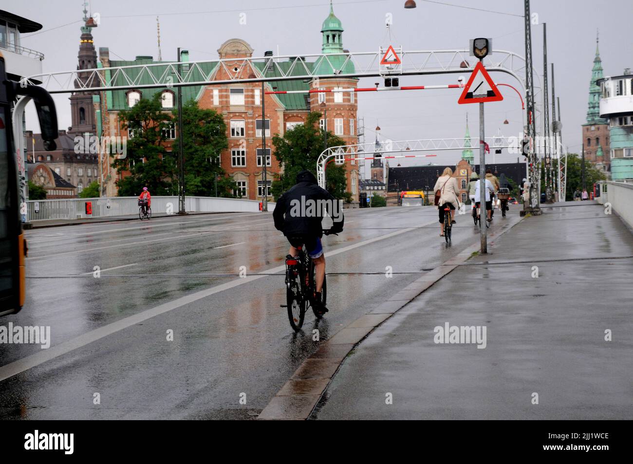 Copenhagen /Denmark/22 July 2022/Weather light rainy weather and light ...