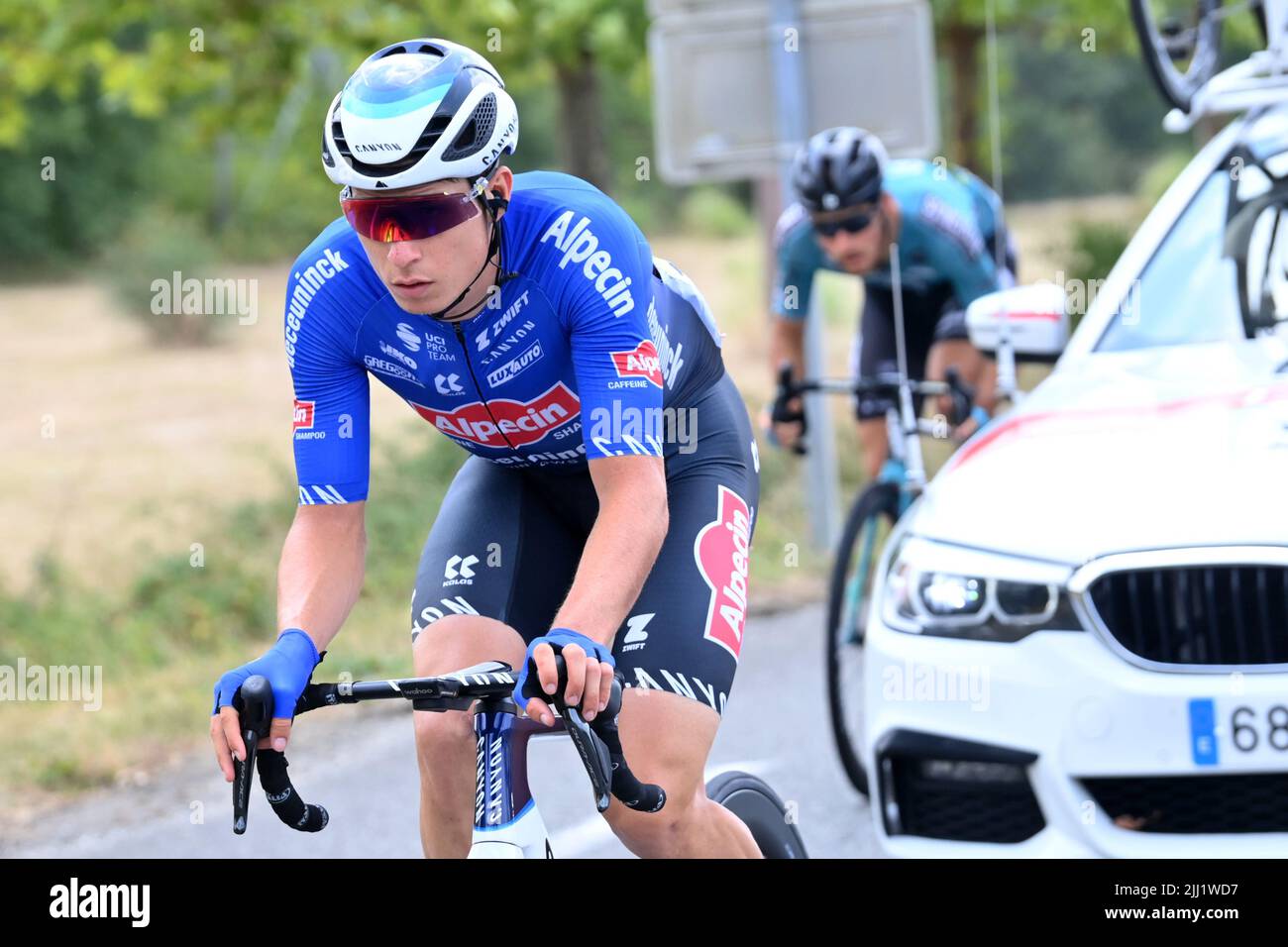 Cahors, France. 22nd July, 2022. Jasper Philipsen of Belgium and Team ...