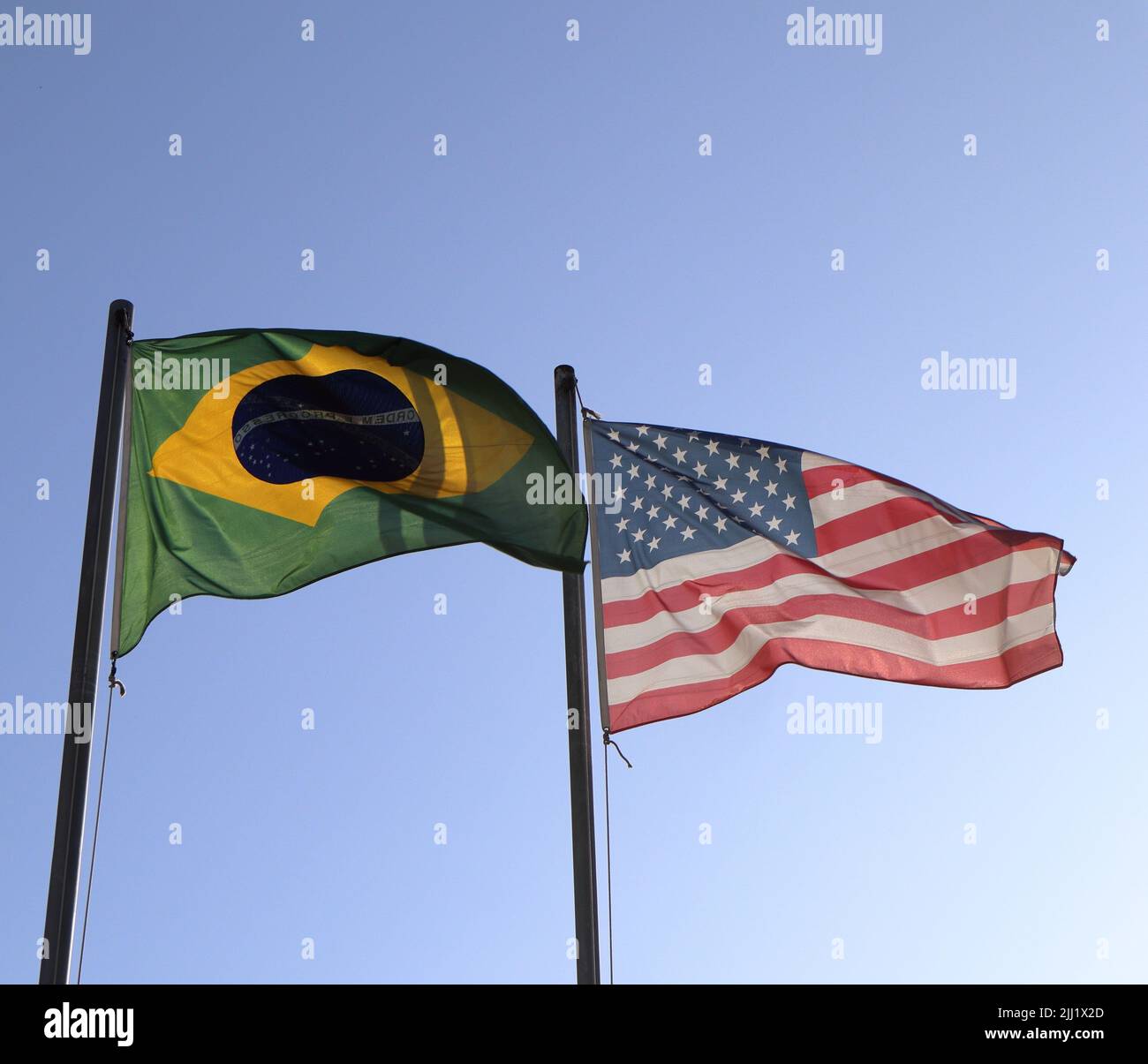 Brazil united states flag hi-res stock photography and images - Alamy