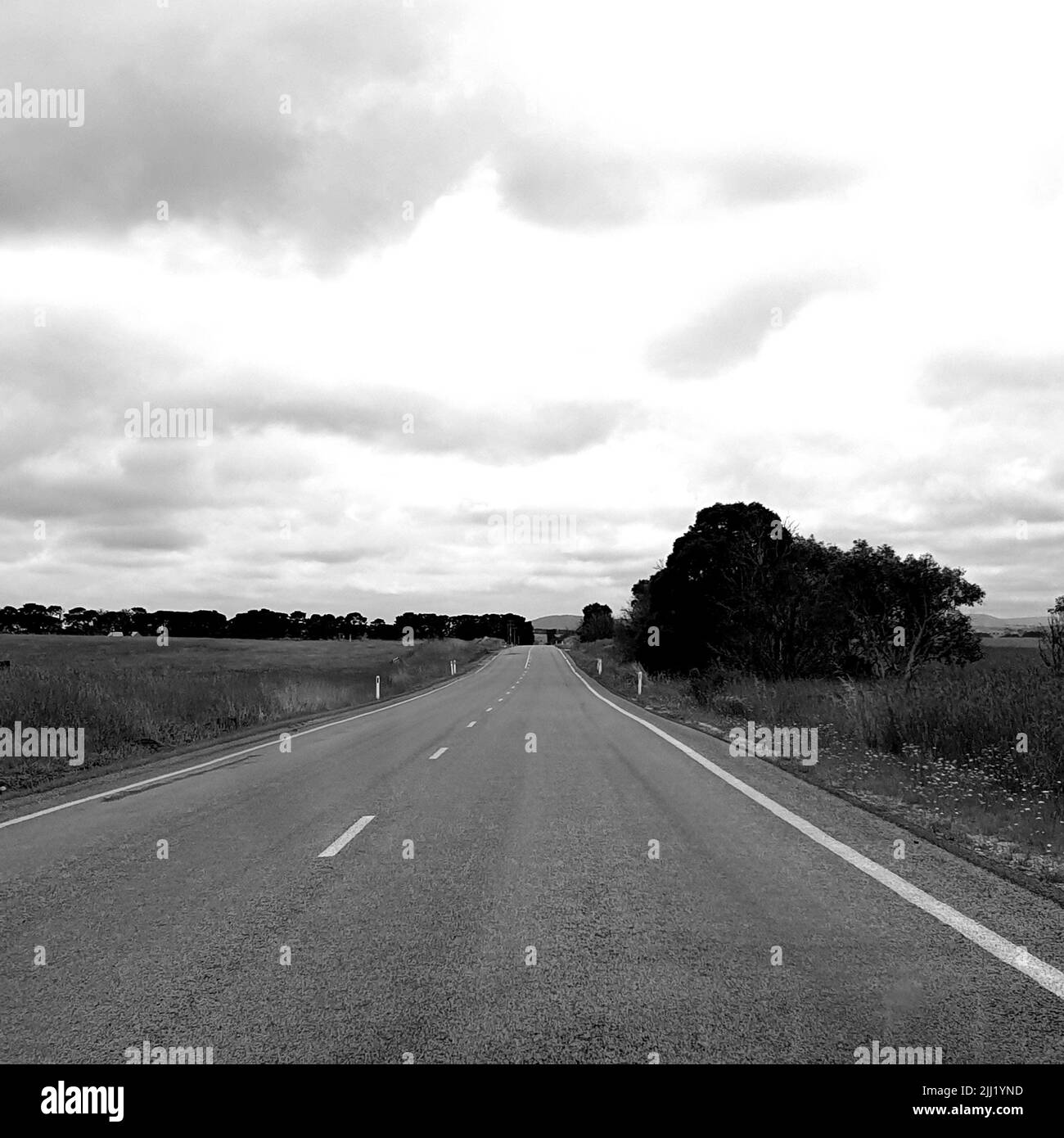 Countryside road path drive Black and White Stock Photos & Images - Alamy