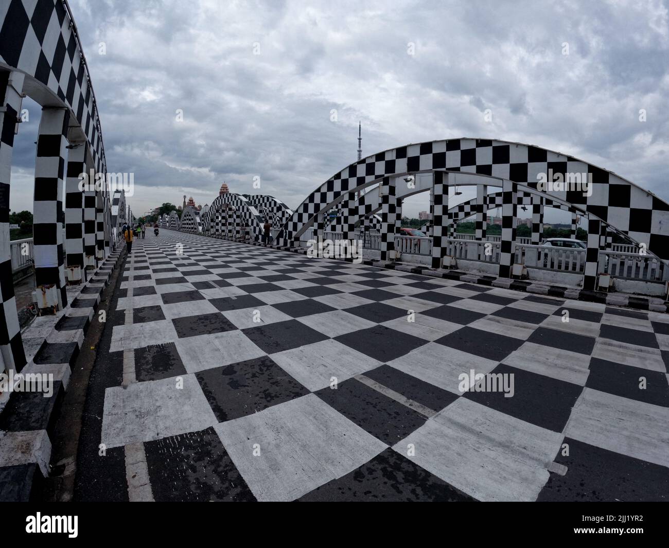 Napier Bridge in Chennai has been painted like a chess board to host ...