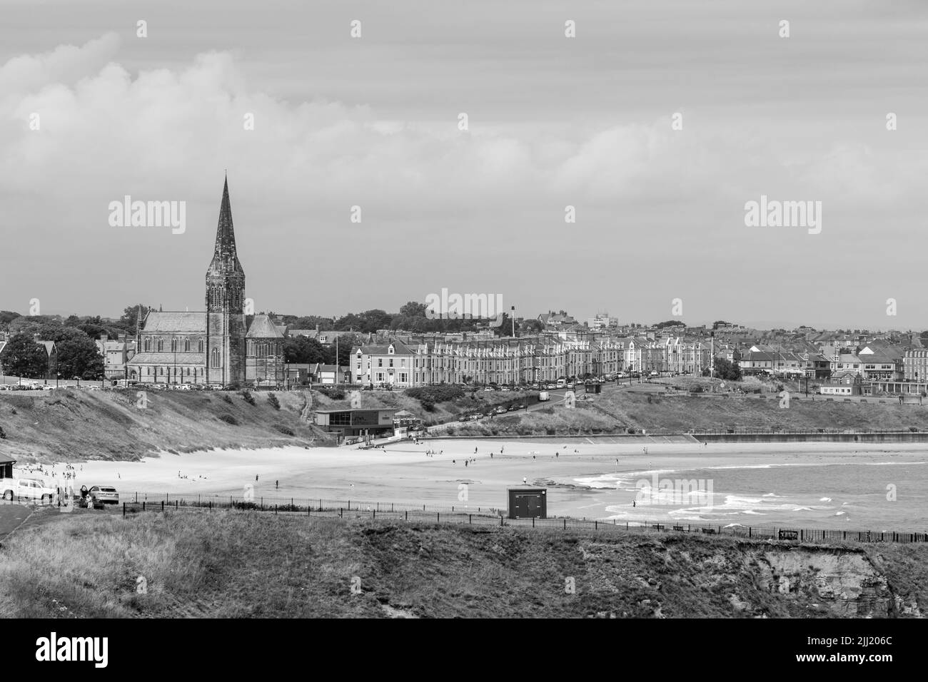 North east coast tynemouth Black and White Stock Photos & Images - Alamy
