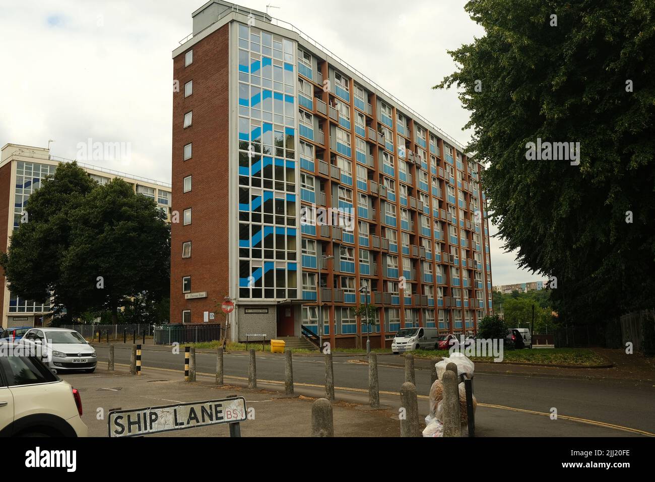July 2022 - Residential apartment blocks in Bristol, England, UK Stock ...