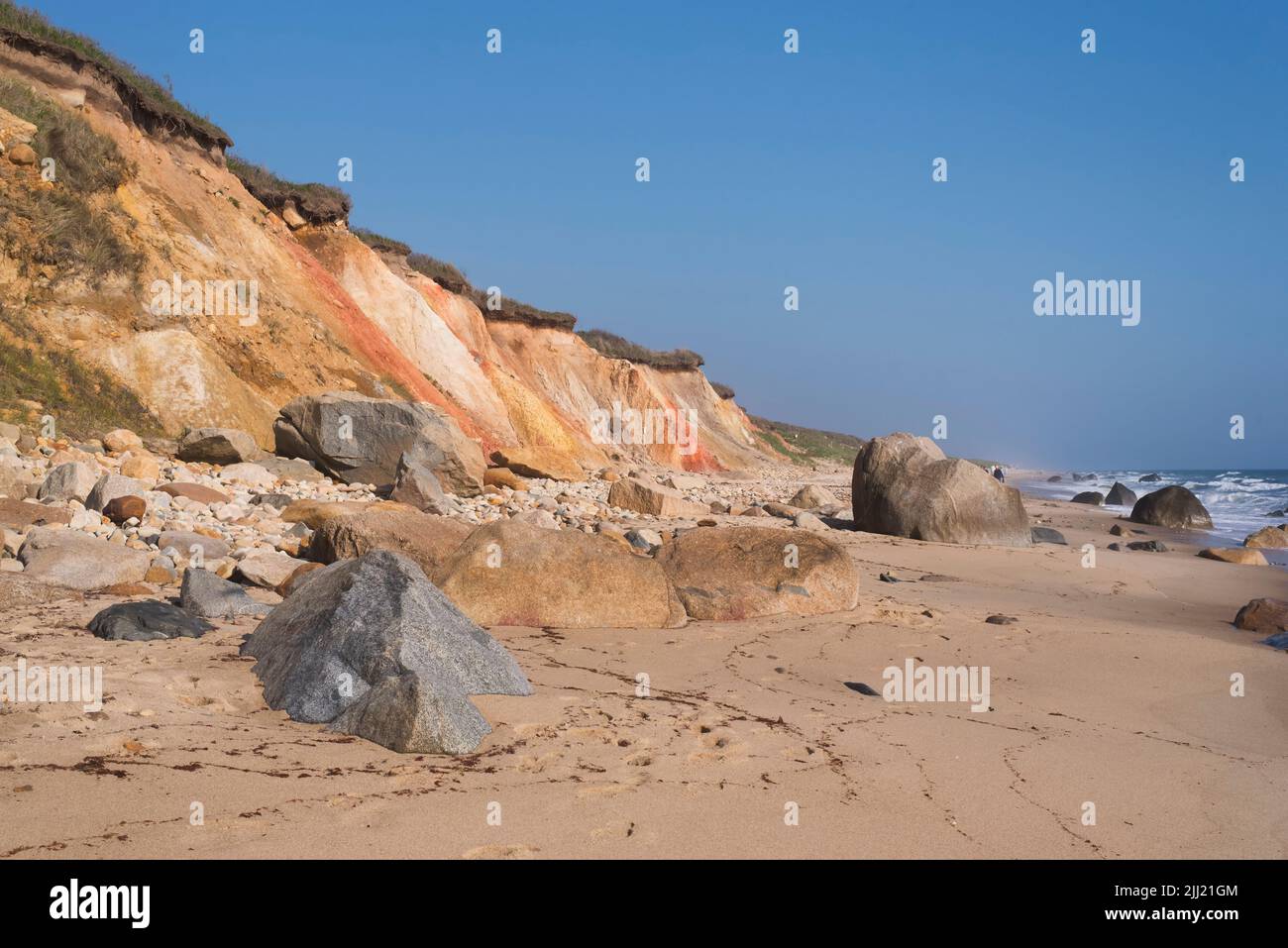 The famous Moshup beach and gay head cliffs in Aquinnah Massachusetts ...