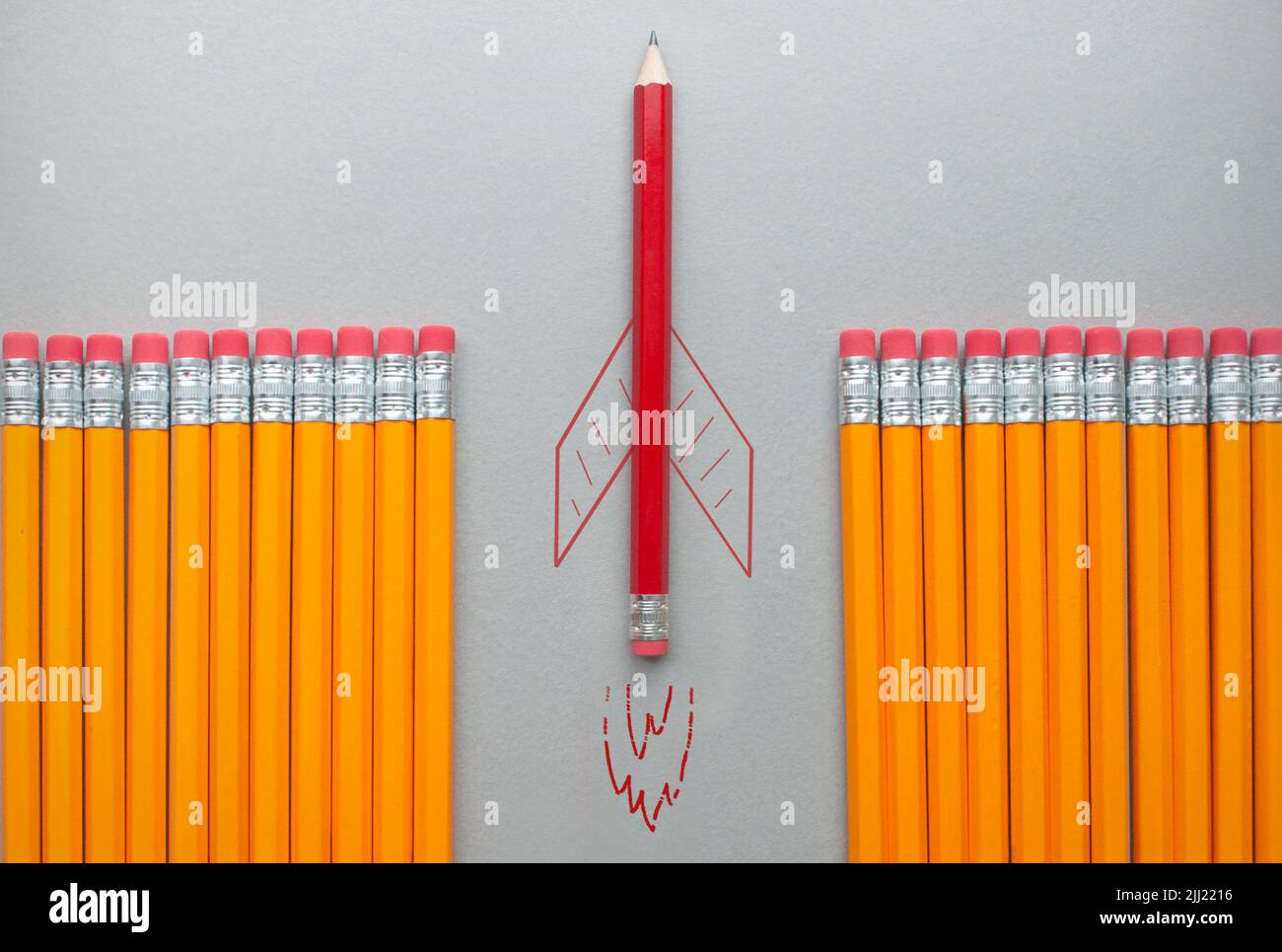 Drawing orange rocket space hi-res stock photography and images - Alamy