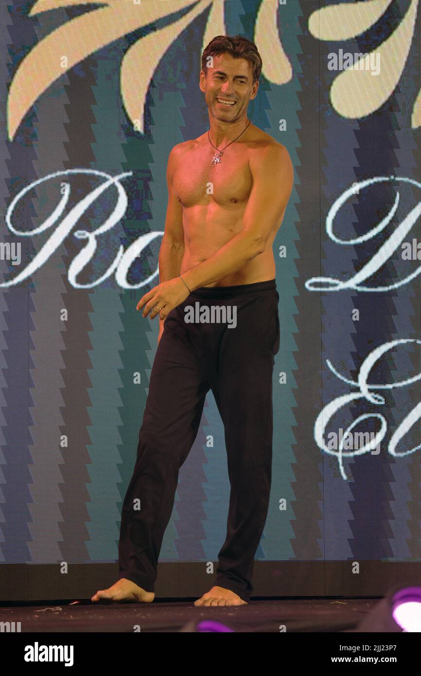 in the photo Kledi Kadiu Stock Photo - Alamy