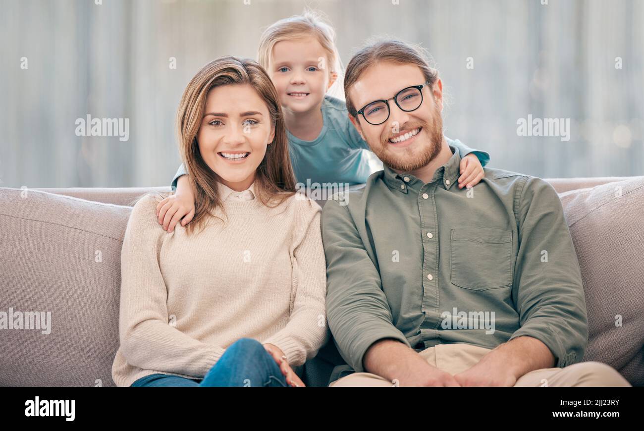 Fortune sides with those who put family first. Portrait of a happy ...