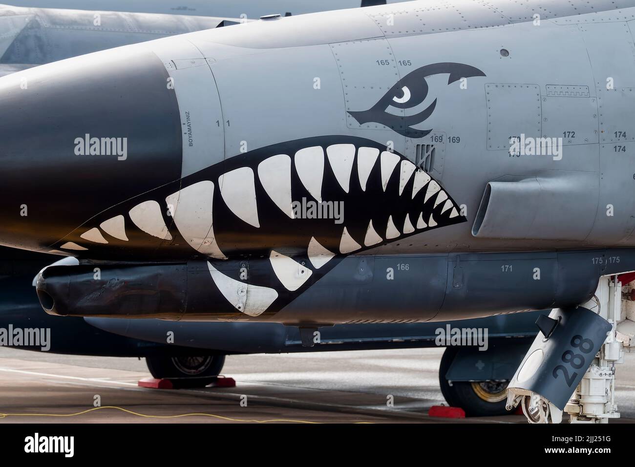 RAF Fairford, Gloucestershire, UK - July 20 2019: Turkish Air Force F ...