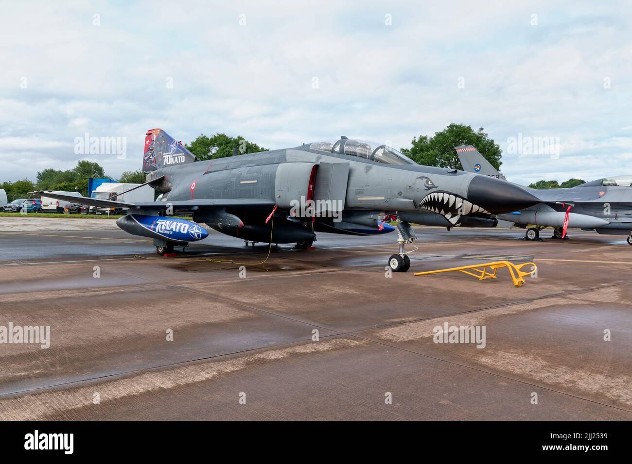 RAF Fairford, Gloucestershire, UK - July 20 2019: Turkish Air Force F ...
