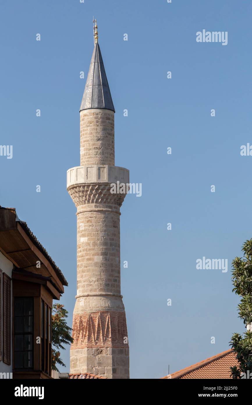 view on Kesik Minare in Old Antalya city in Turkey Stock Photo - Alamy