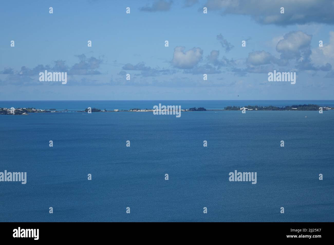 An aerial view of Cross Bay, Southampton Parish, Bermuda Stock Photo ...