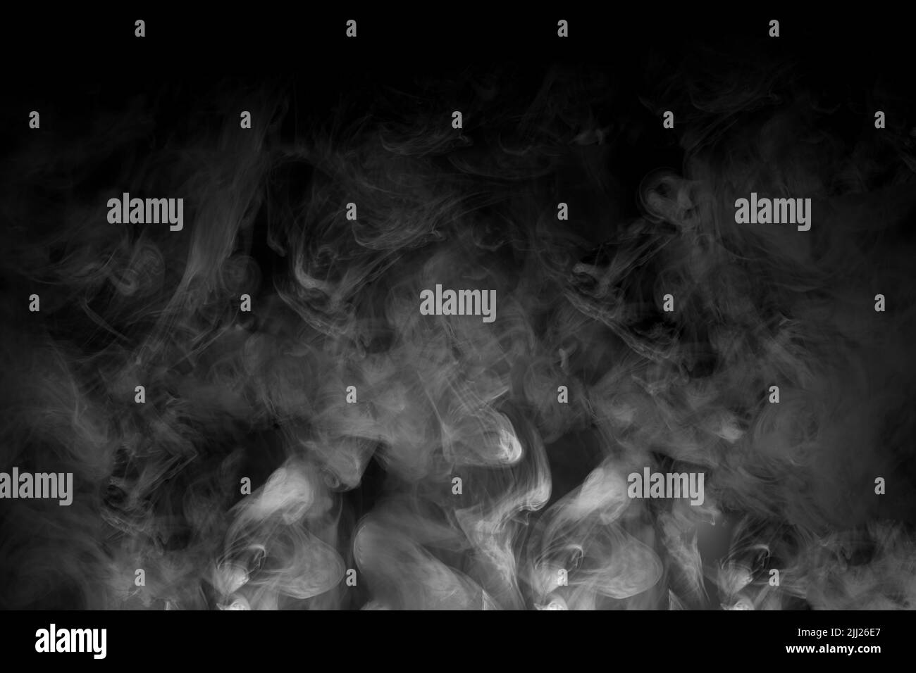 A white mist creeping over the night ground. Clouds of gray smoke ...