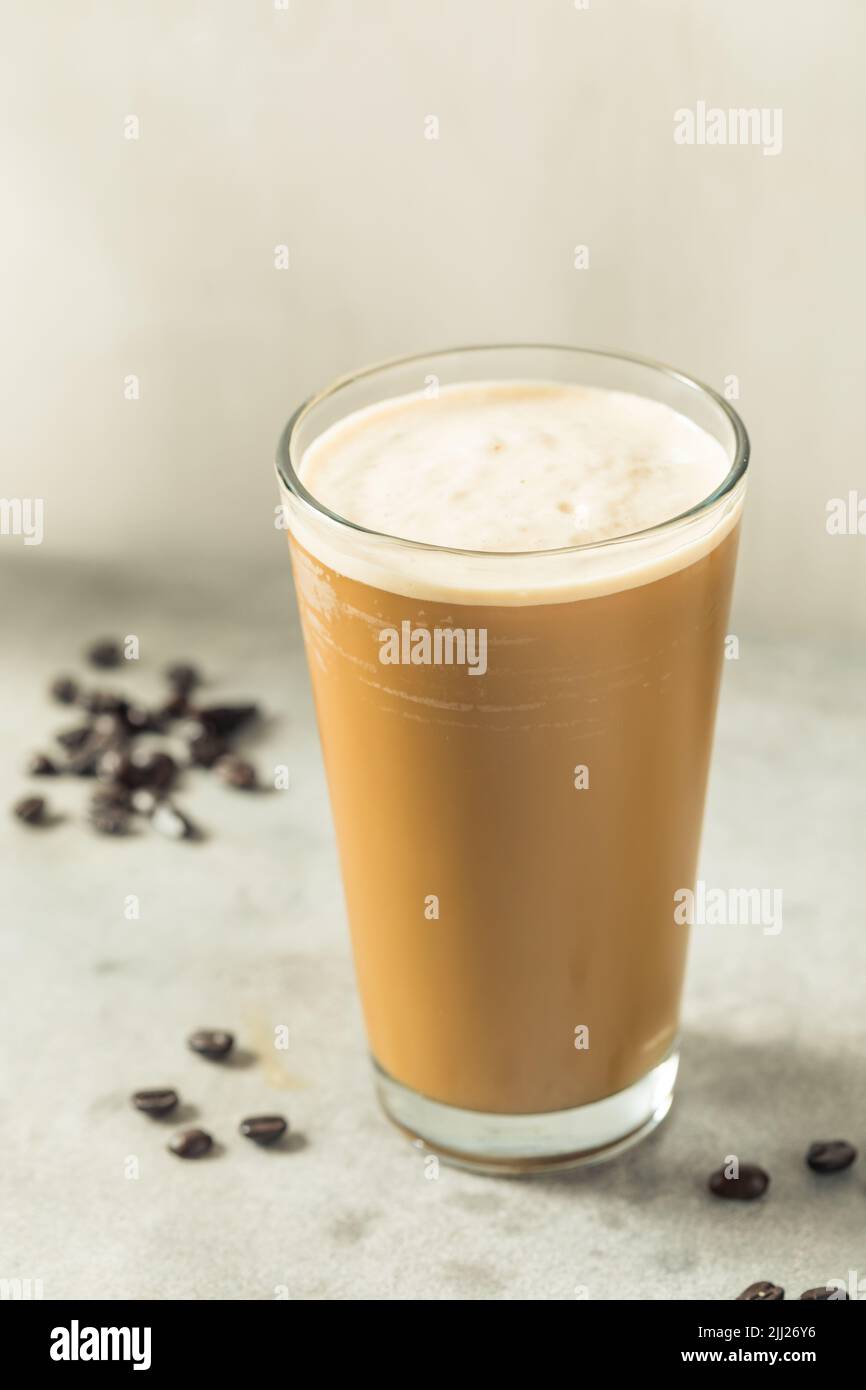 Frothy Cold Brew Nitro Coffee in a Glass Stock Photo - Alamy