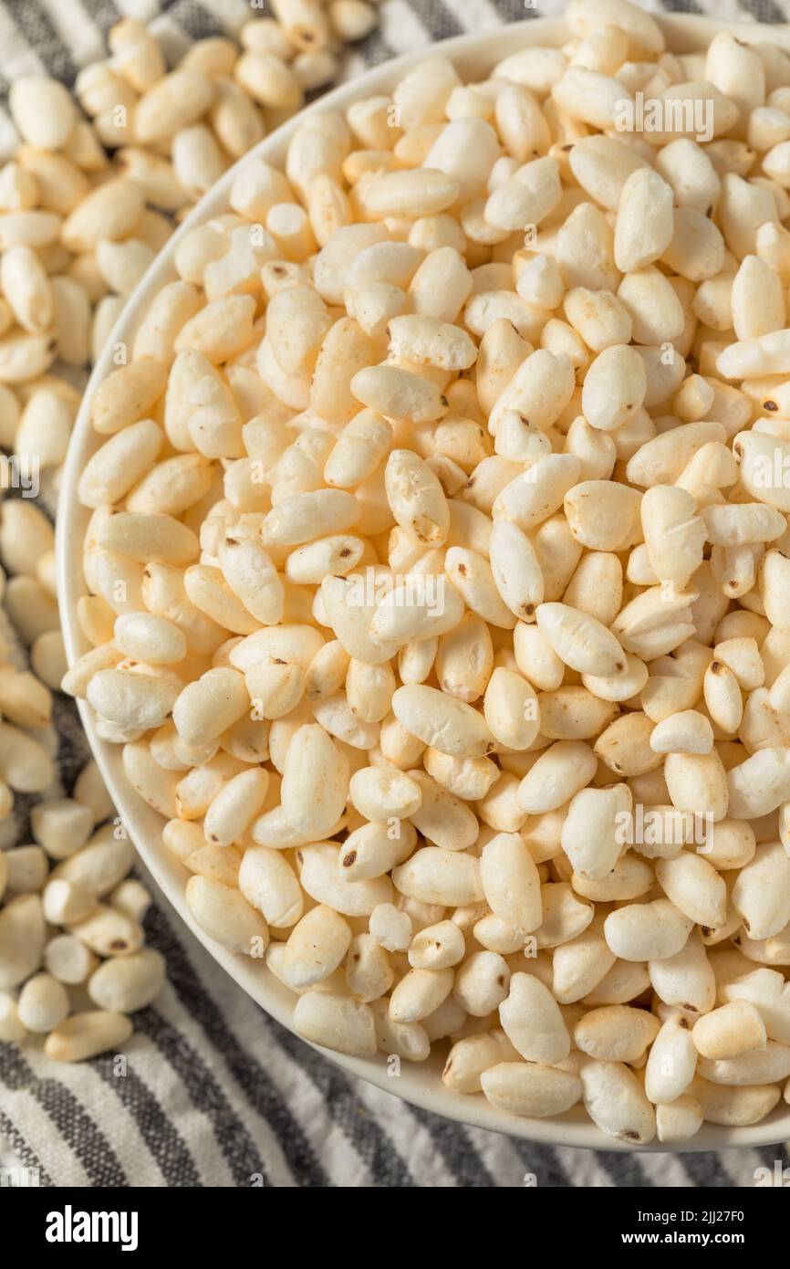 Healthy Korean Crispy Rice Snack in a Bowl Stock Photo - Alamy