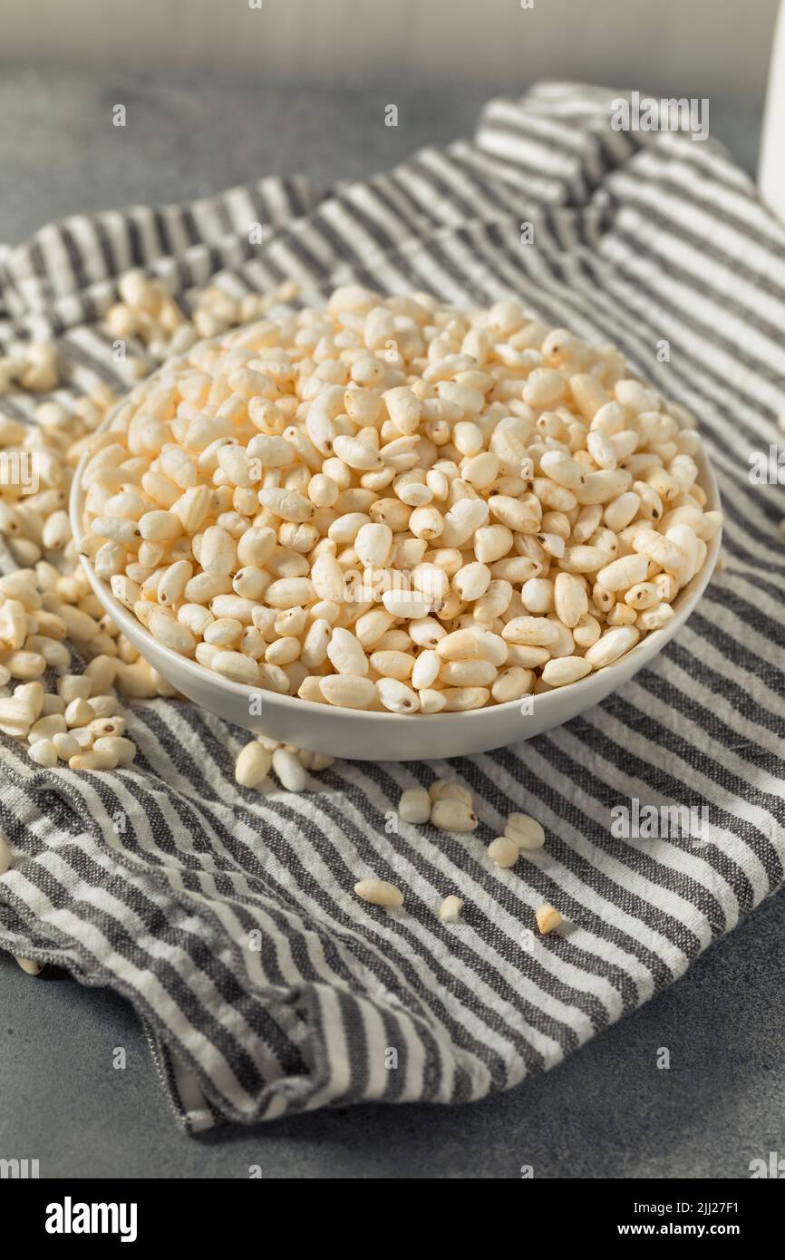 Healthy Korean Crispy Rice Snack in a Bowl Stock Photo - Alamy