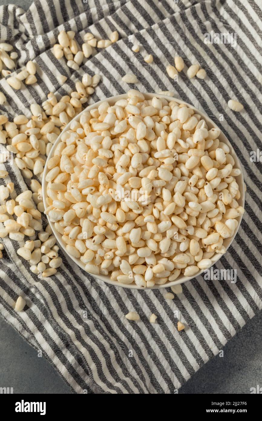 Healthy Korean Crispy Rice Snack in a Bowl Stock Photo - Alamy